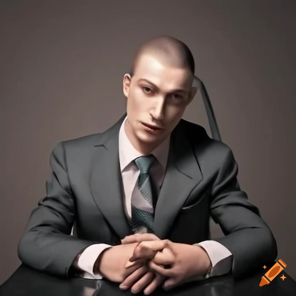 Irs agent sitting on a chair on Craiyon