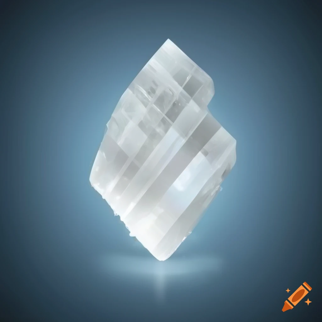 White crystal with natural patterns on Craiyon