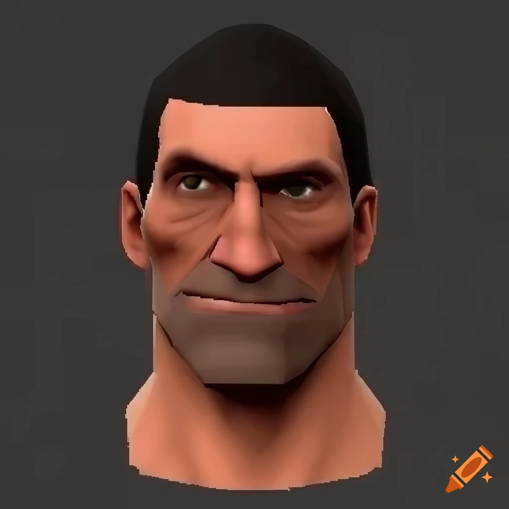 Side view face texture in team fortress 2 style on Craiyon