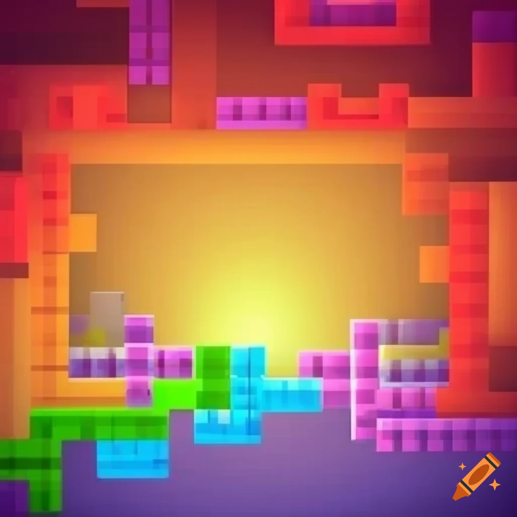 Colorful tetris background on Craiyon