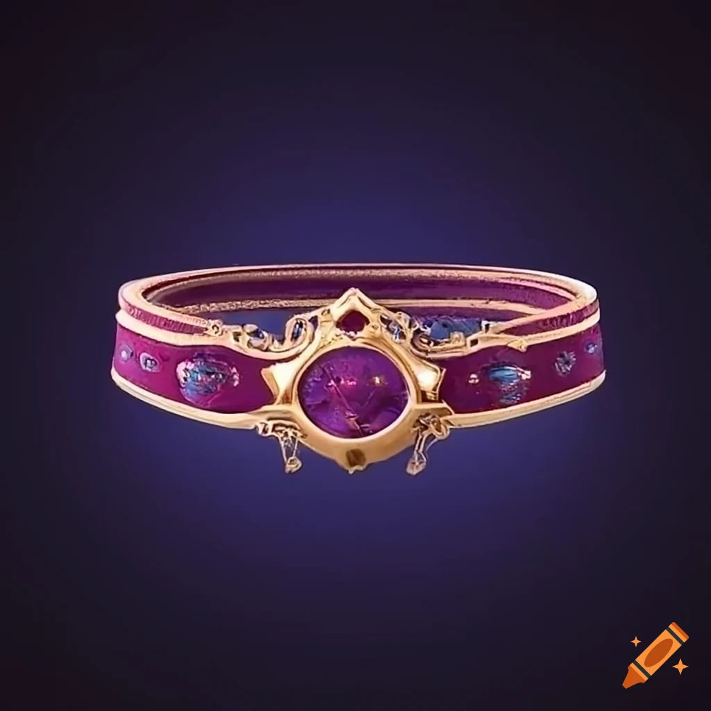 Front view of a noble magic belt on Craiyon