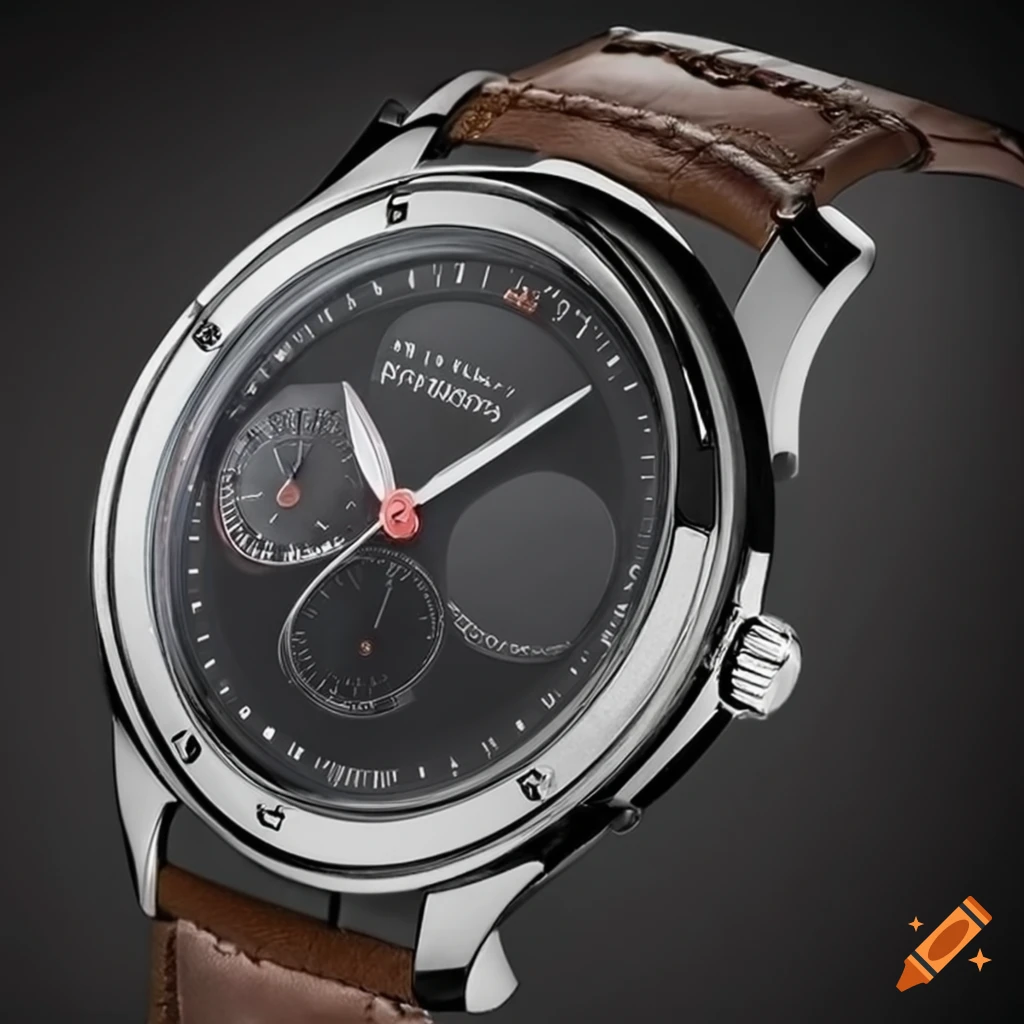 Luxury watch ad with tagline elegance beyond measure on Craiyon