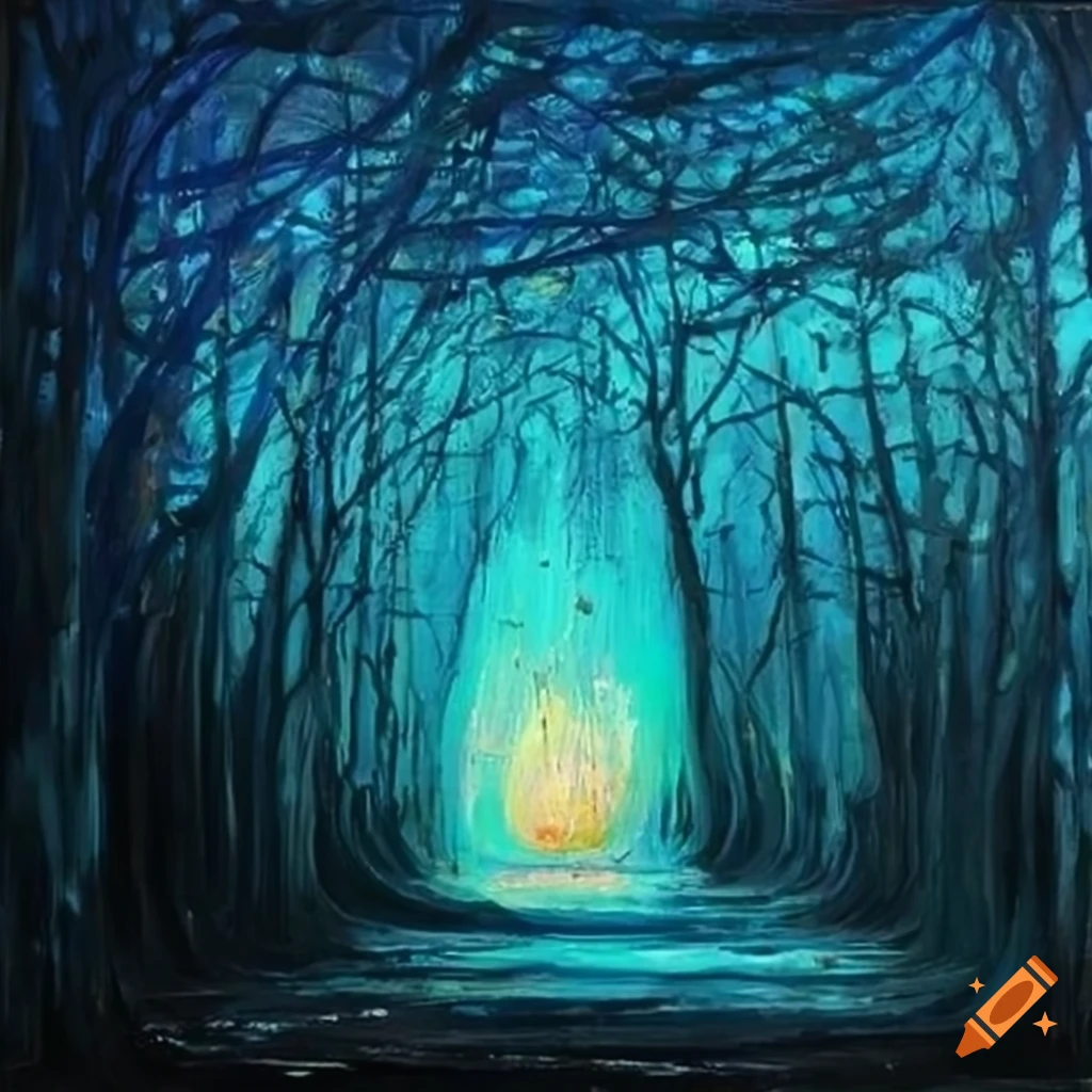 Colorful nature painting with no people on Craiyon