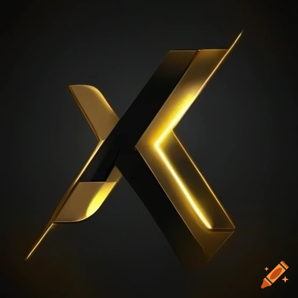 Dynamic logo with stylized letter x inspired by tron legacy in black ...