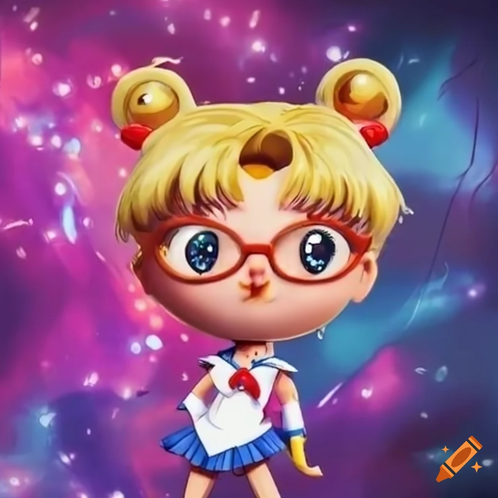 Funny crossover of sailor moon and disney's chicken little on Craiyon