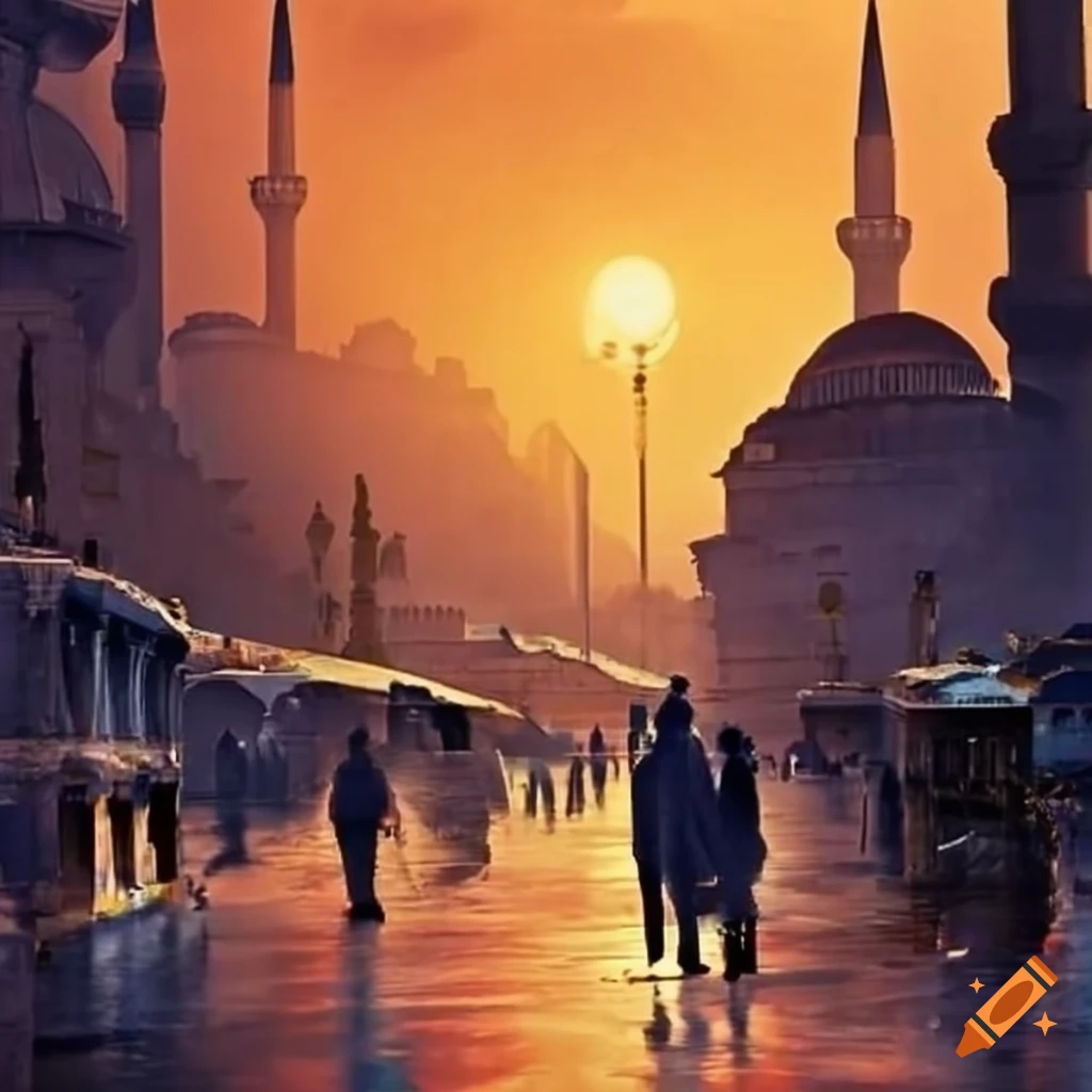 Lively istanbul city scene on Craiyon