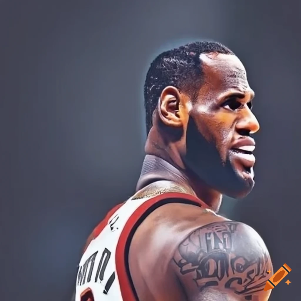 Lebron as a kid on Craiyon
