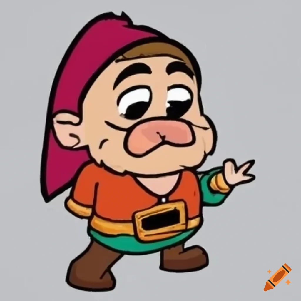 2d cartoon dwarf character similar to pikawar from twitch.tv on Craiyon