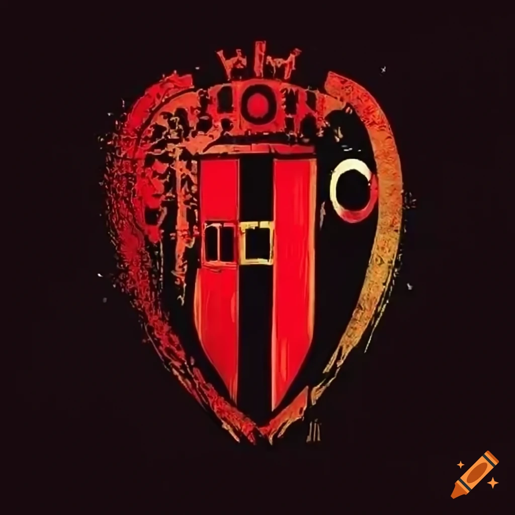 Hbc dourdan handball club logo with red and black colors and the number ...