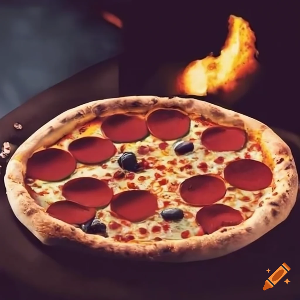 Delicious pizza for a night out on Craiyon