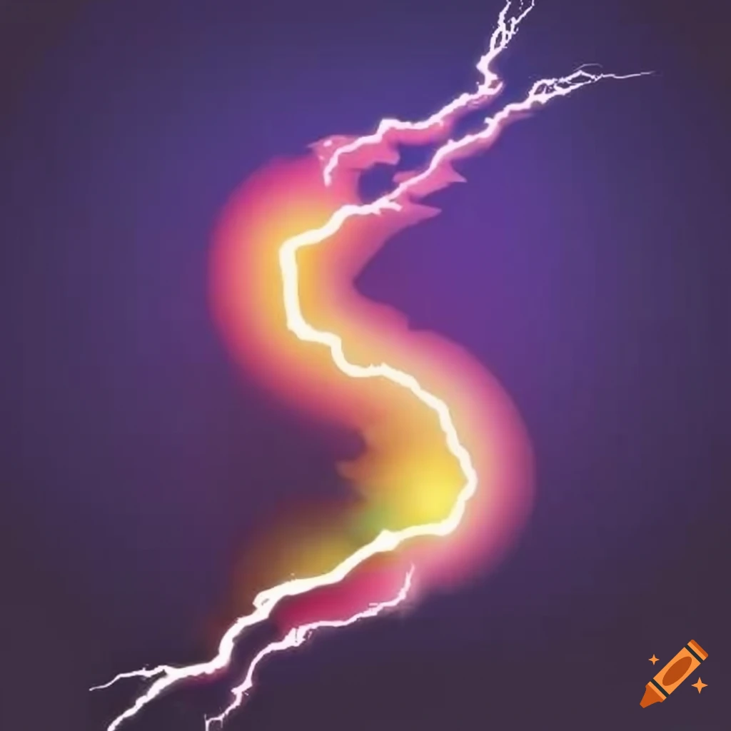 Lightning bolt shaped as the letter S in a logo on Craiyon