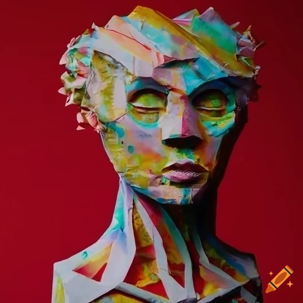 Sculpted origami figures in 4k ultra hd quality with intricate details ...