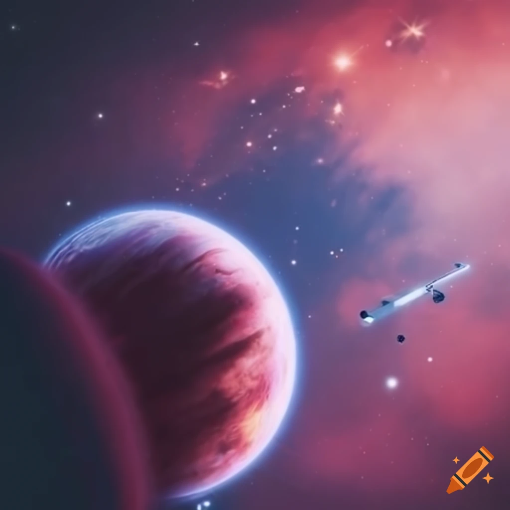 Exoplanet aesthetic in space on Craiyon