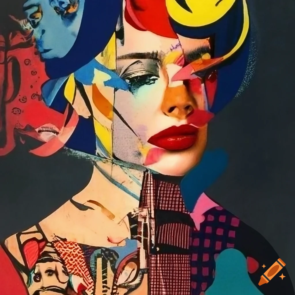 Hannah Höch collage with photorealistic images of women and detailed ...