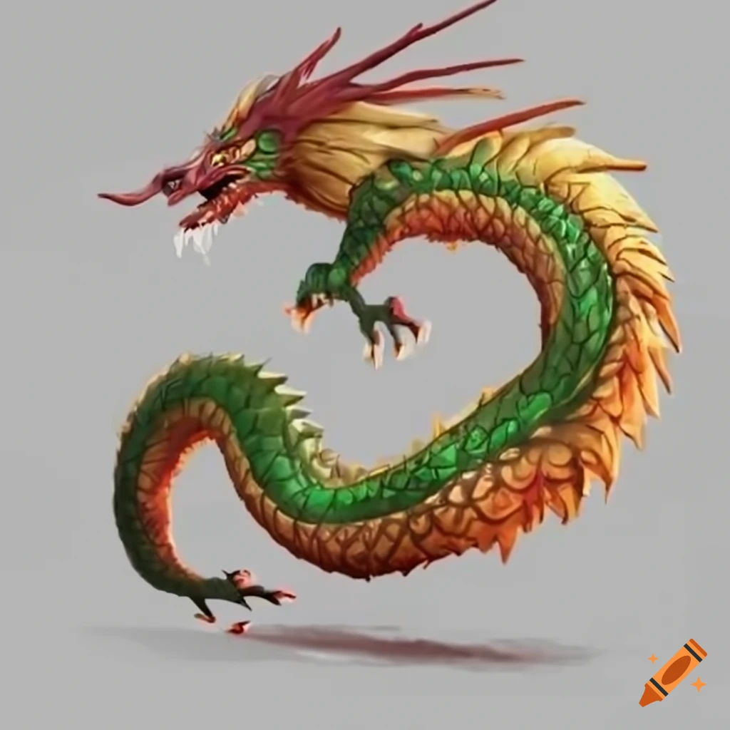 Neutral posed japanese dragon in png format on Craiyon