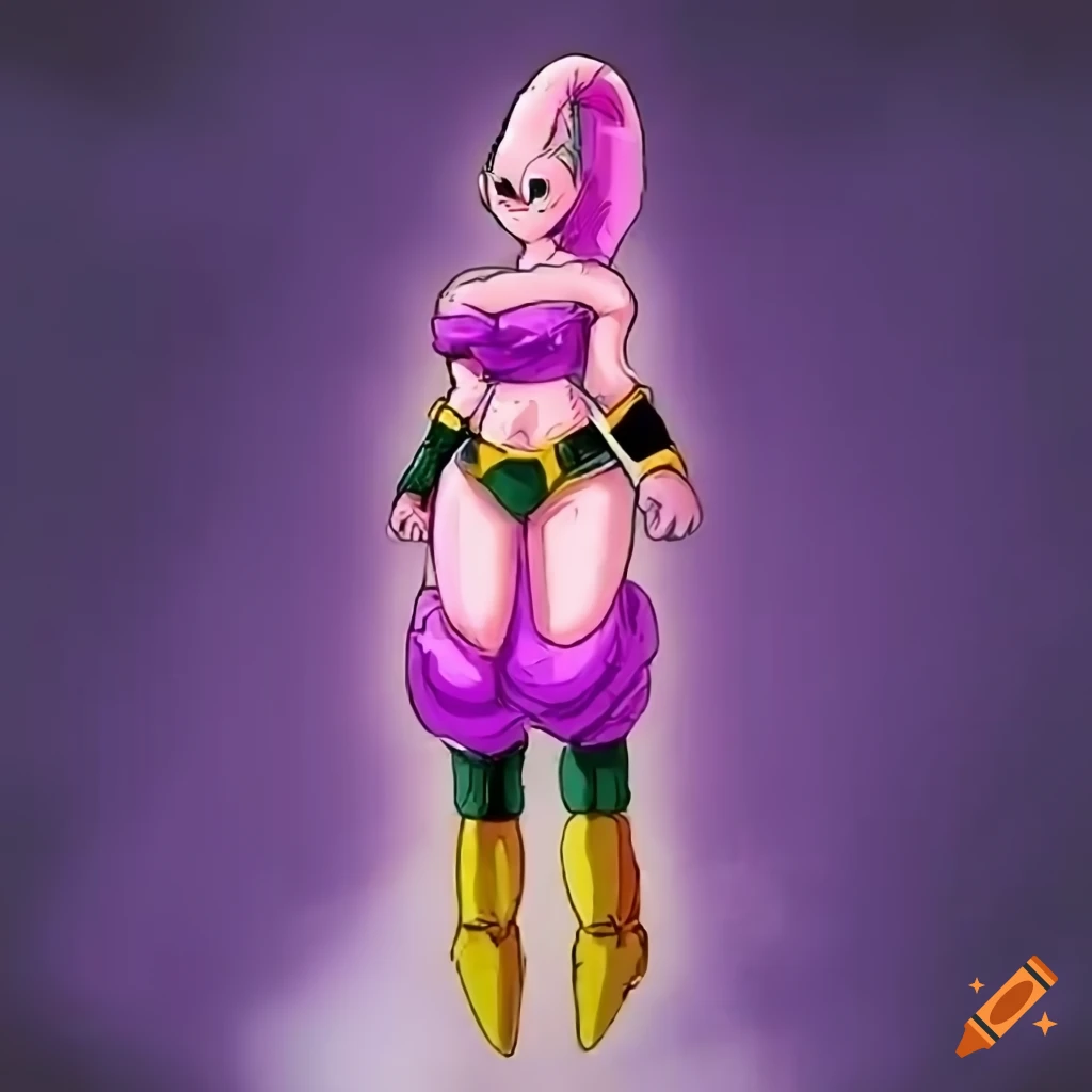 Female super buu in magical girl outfit on Craiyon