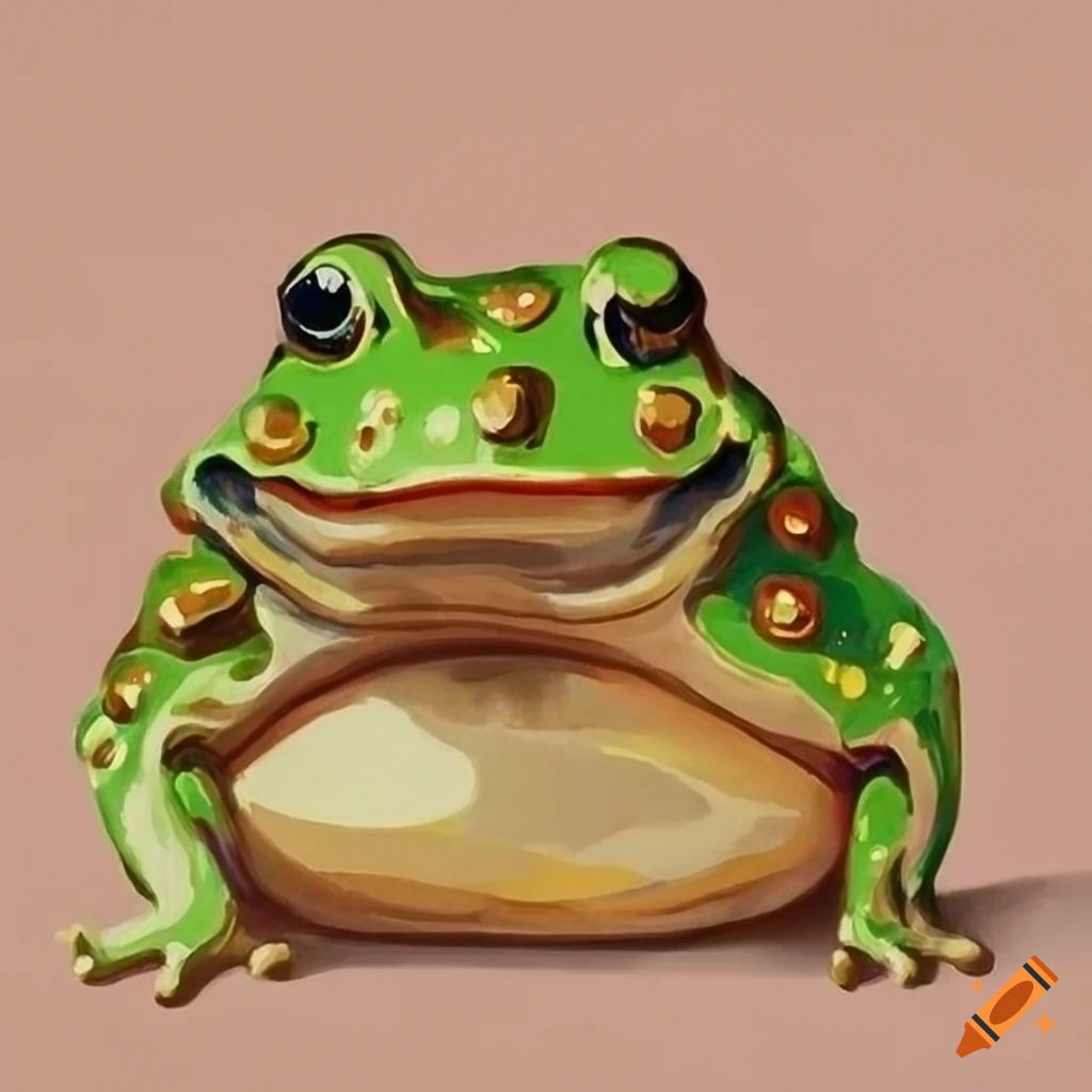 Smiling toad by matsumoto hoji, 20th century japanese artist on Craiyon