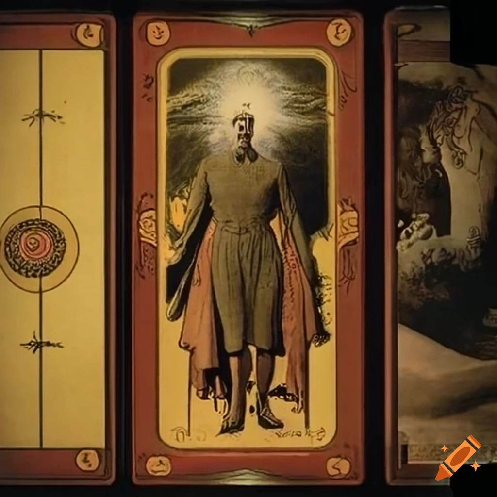 Golden dawn tarot card with mr. spock from 1935 on Craiyon