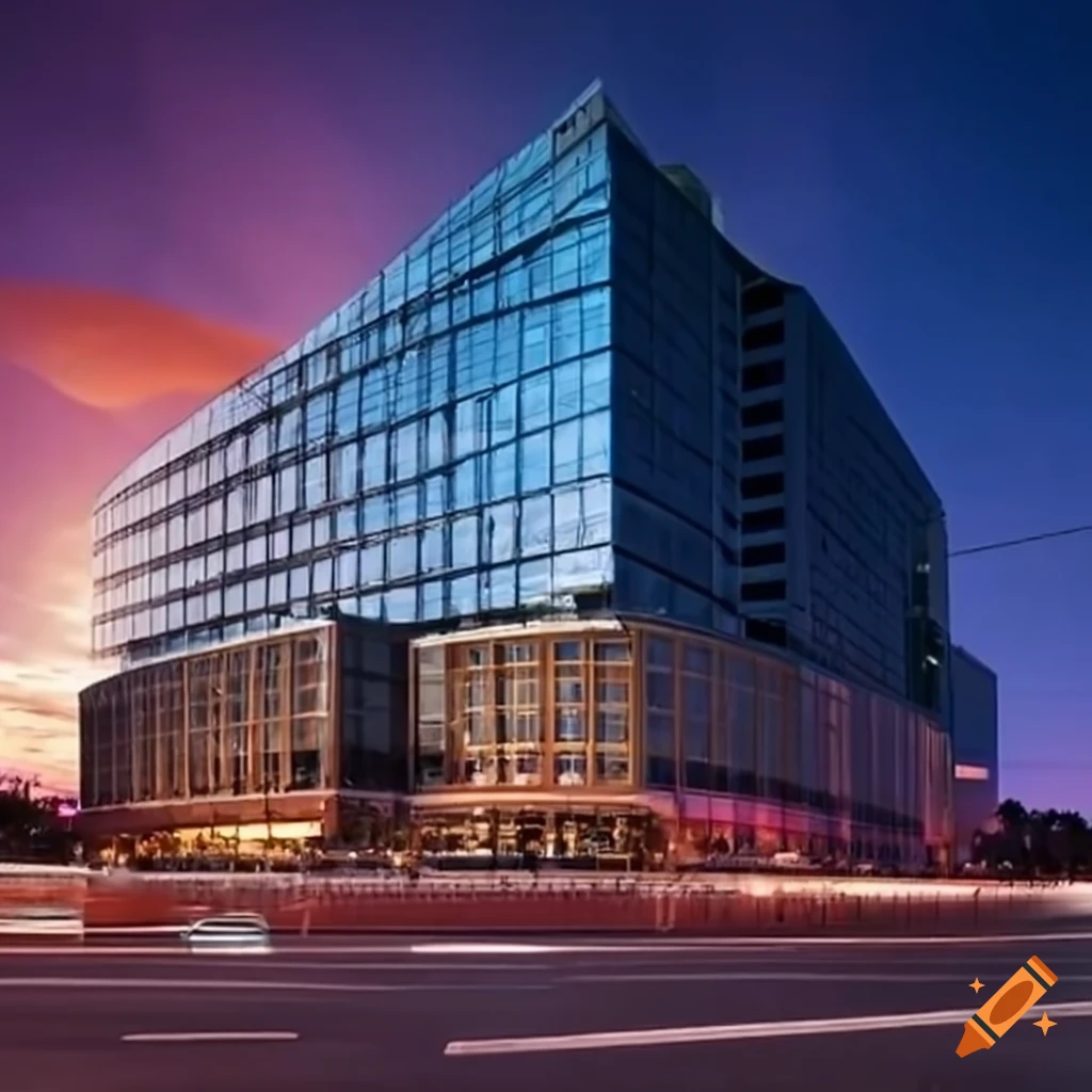 Dallas mavericks hotel complex with new arena on Craiyon