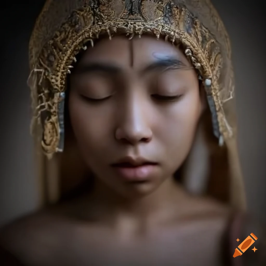 Ancient inscription in stone on Craiyon