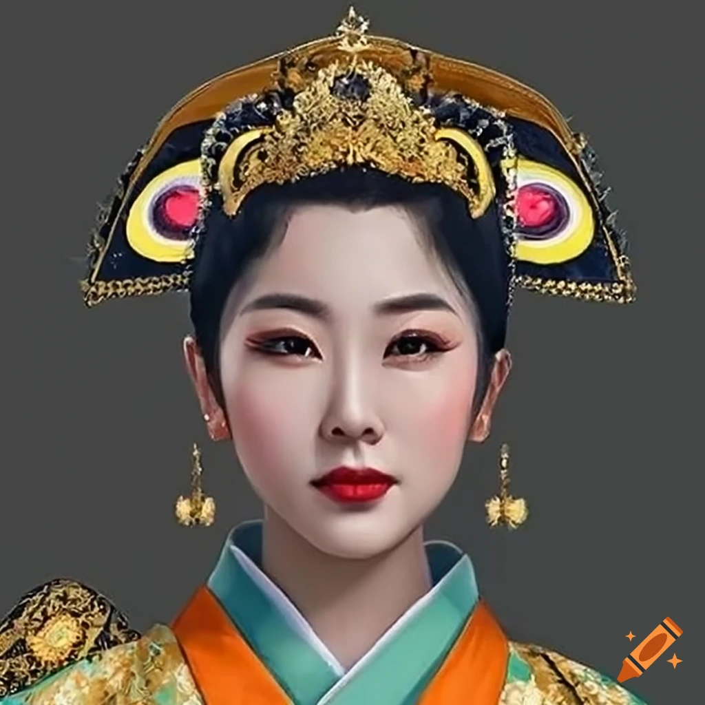 Portrait of mothra as a young japanese empress on Craiyon