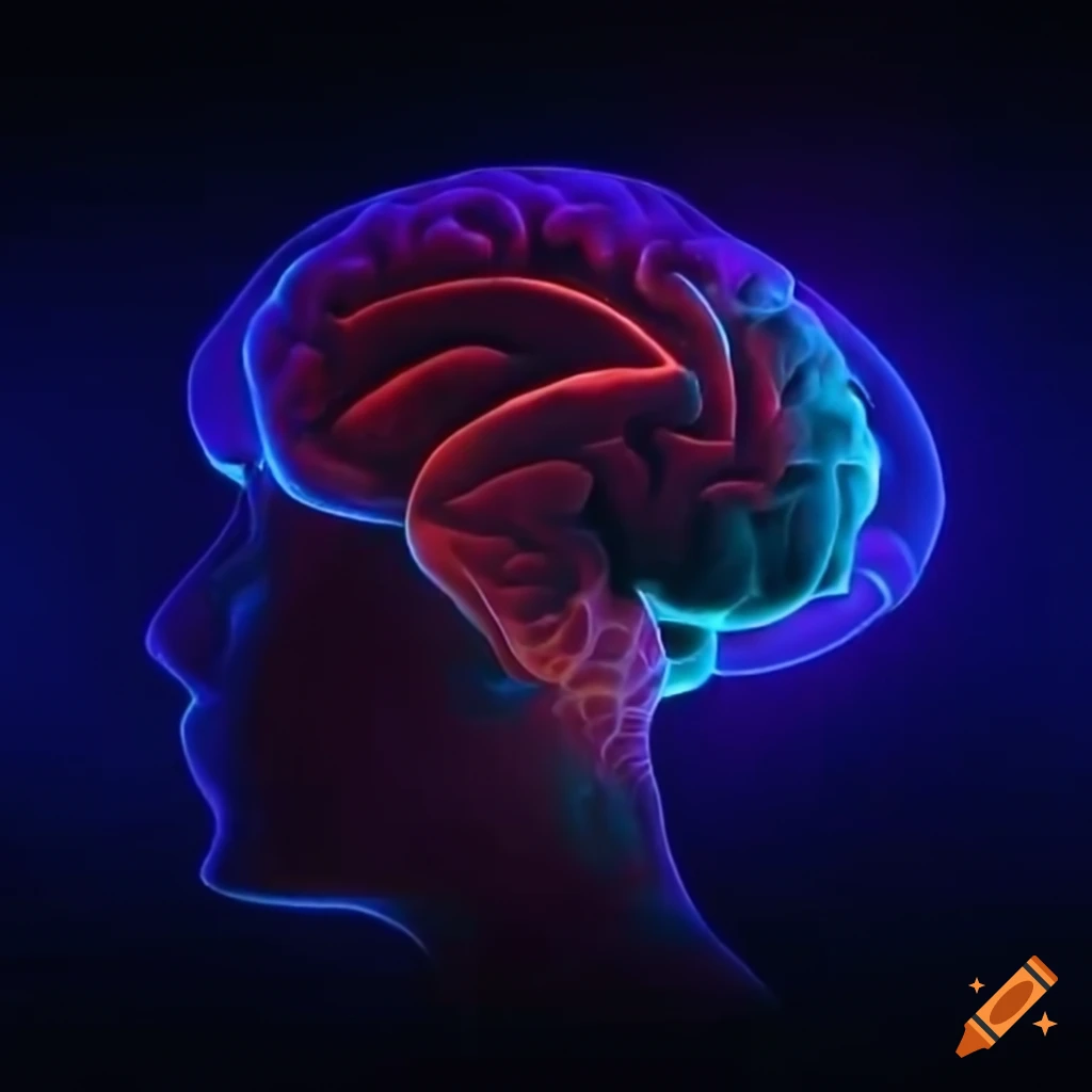 Flow state brain illustration on Craiyon