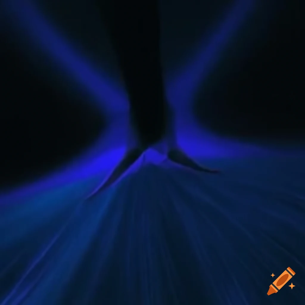 Surging electronic wave with spacey blue visuals on Craiyon