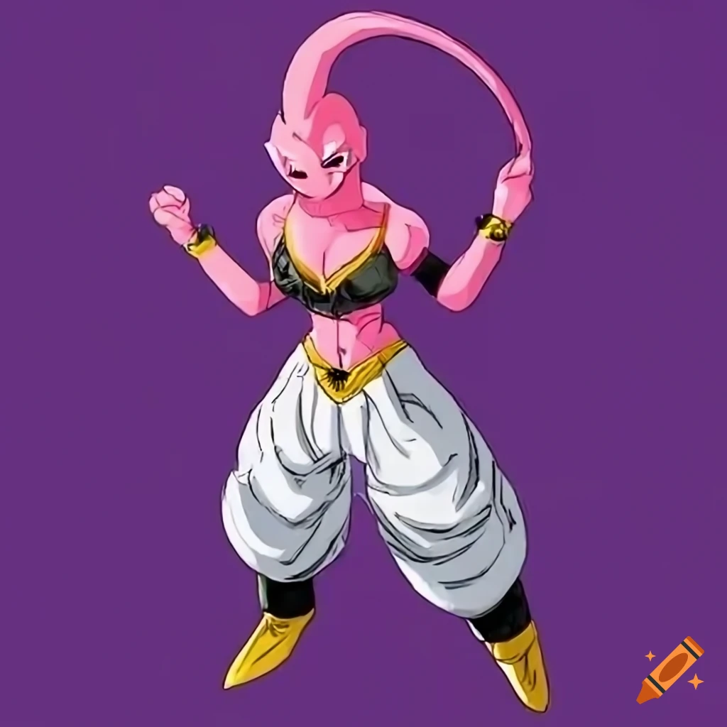 Female super buu in magical girl outfit on Craiyon