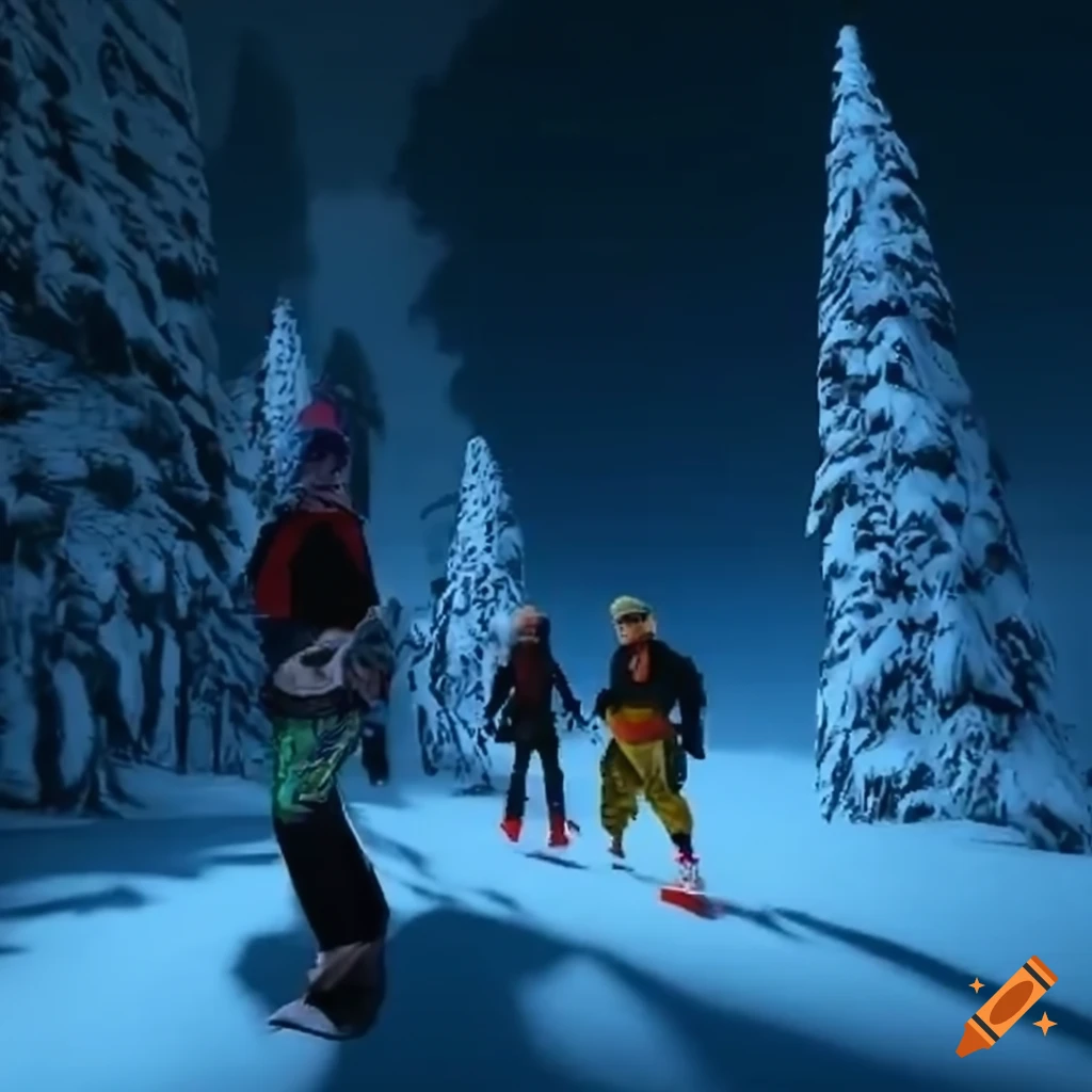 Ssx 666 video game on ps2 on Craiyon