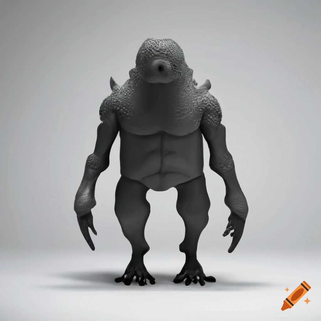 Blank designer toy monster on Craiyon