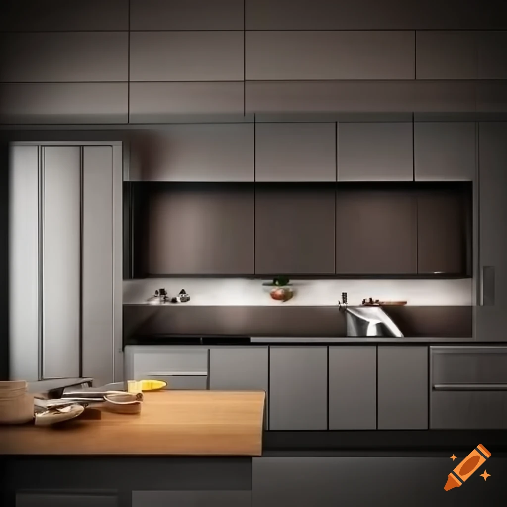 Modern kitchen in a raw style on Craiyon