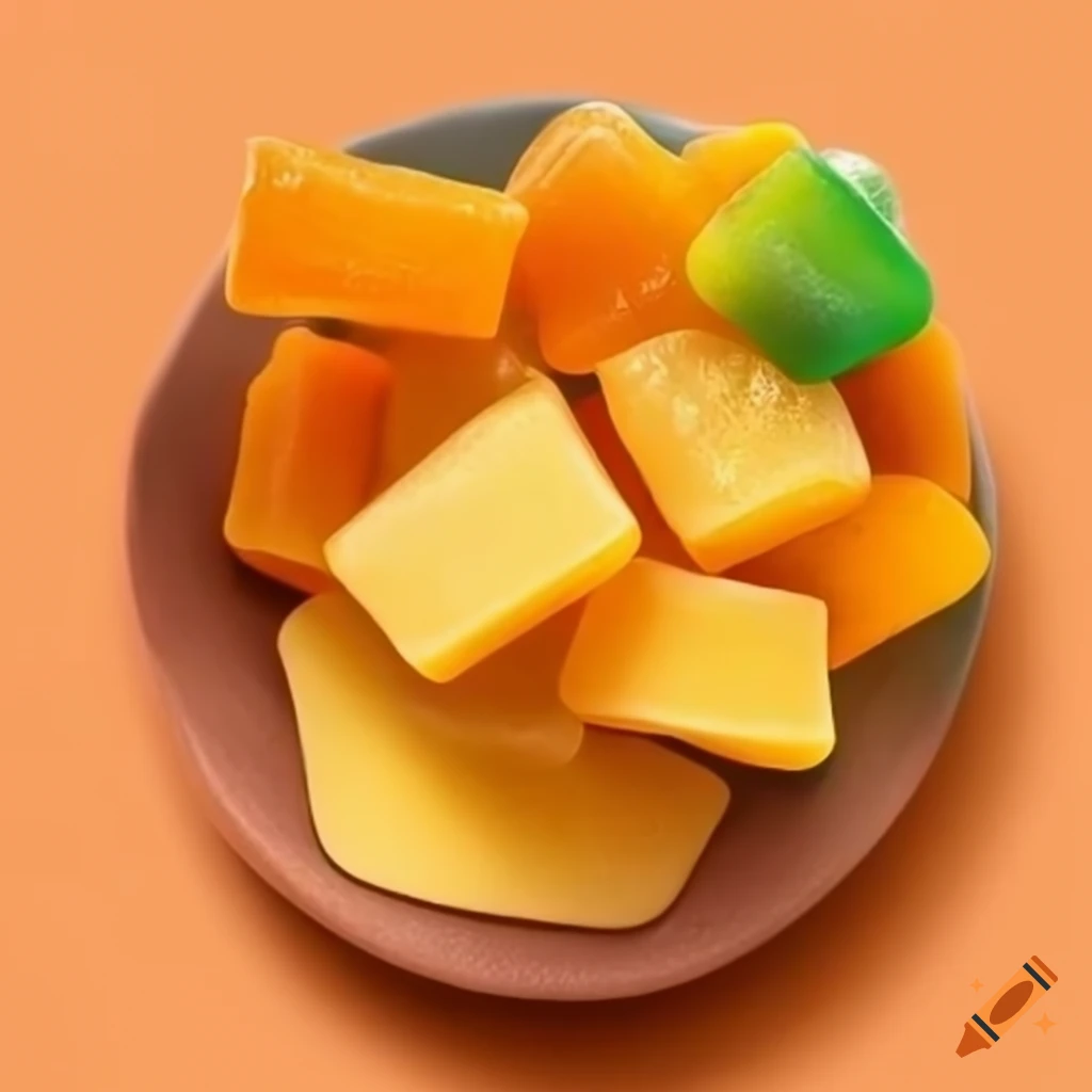 Mango gummies on Craiyon