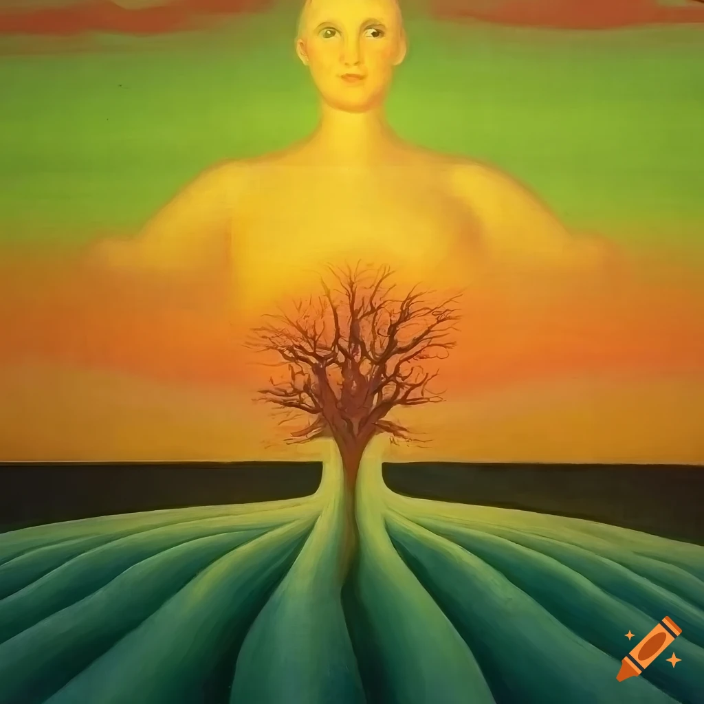 Colorful artwork titled 'roots' by george tooker on Craiyon