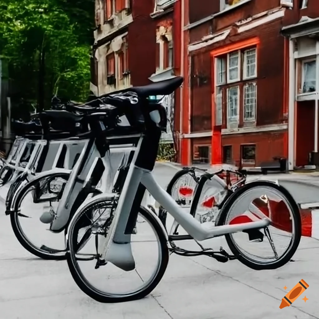 Bike rental station schematic on Craiyon