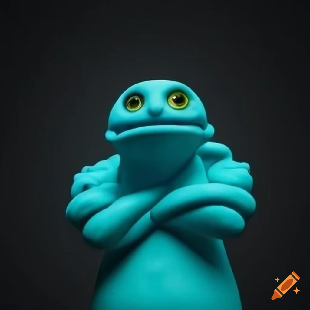 Designer toy monster on Craiyon