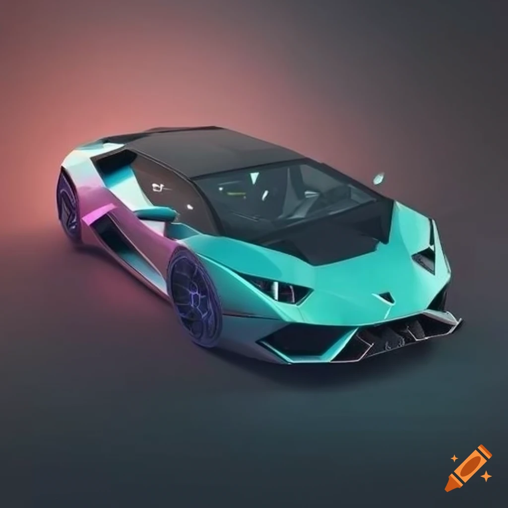 Futuristic lamborghini huracan concept car for 2060 on Craiyon