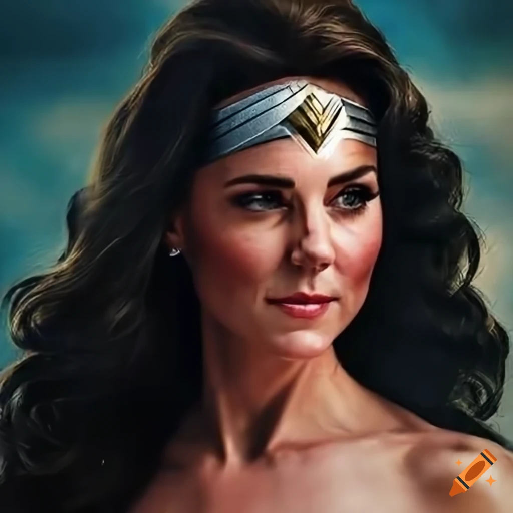 Kate middleton in wonder woman outfit on Craiyon