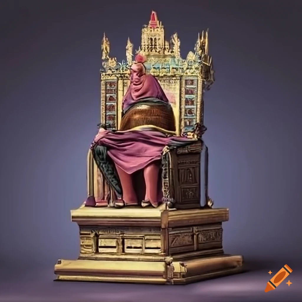 Majestic hippopotamus ruler sitting on a throne on Craiyon