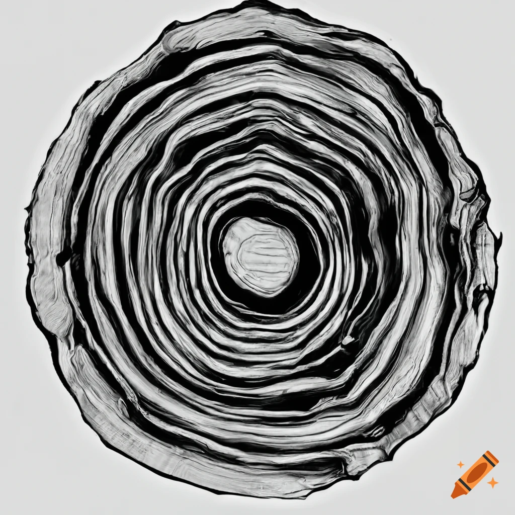 Top-down view of a red wood log on Craiyon