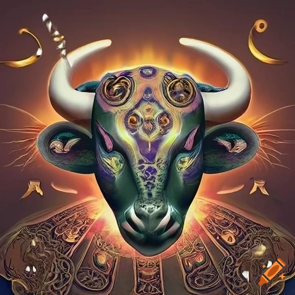 Taurus zodiac animal wallpaper representing strength, determination ...