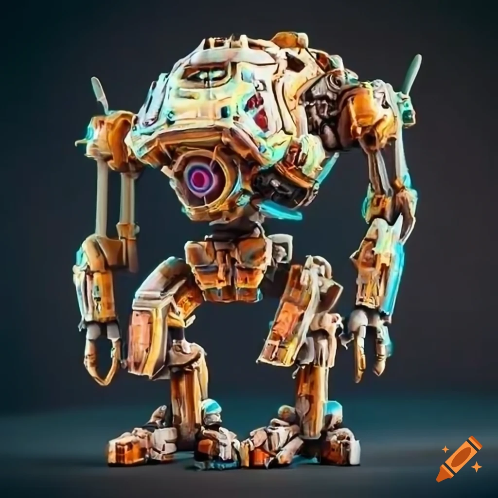 Hybrid drone-Mech artwork with intricate layering and spectacular ...