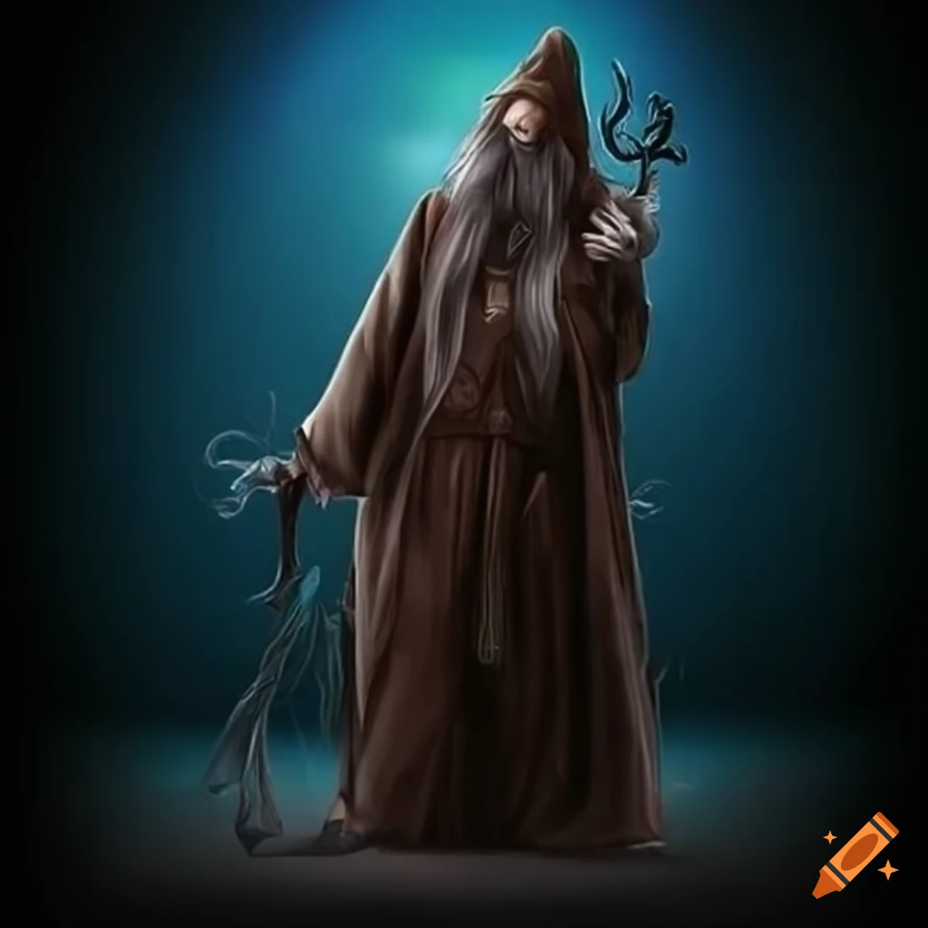 Image of a wise wizard on Craiyon
