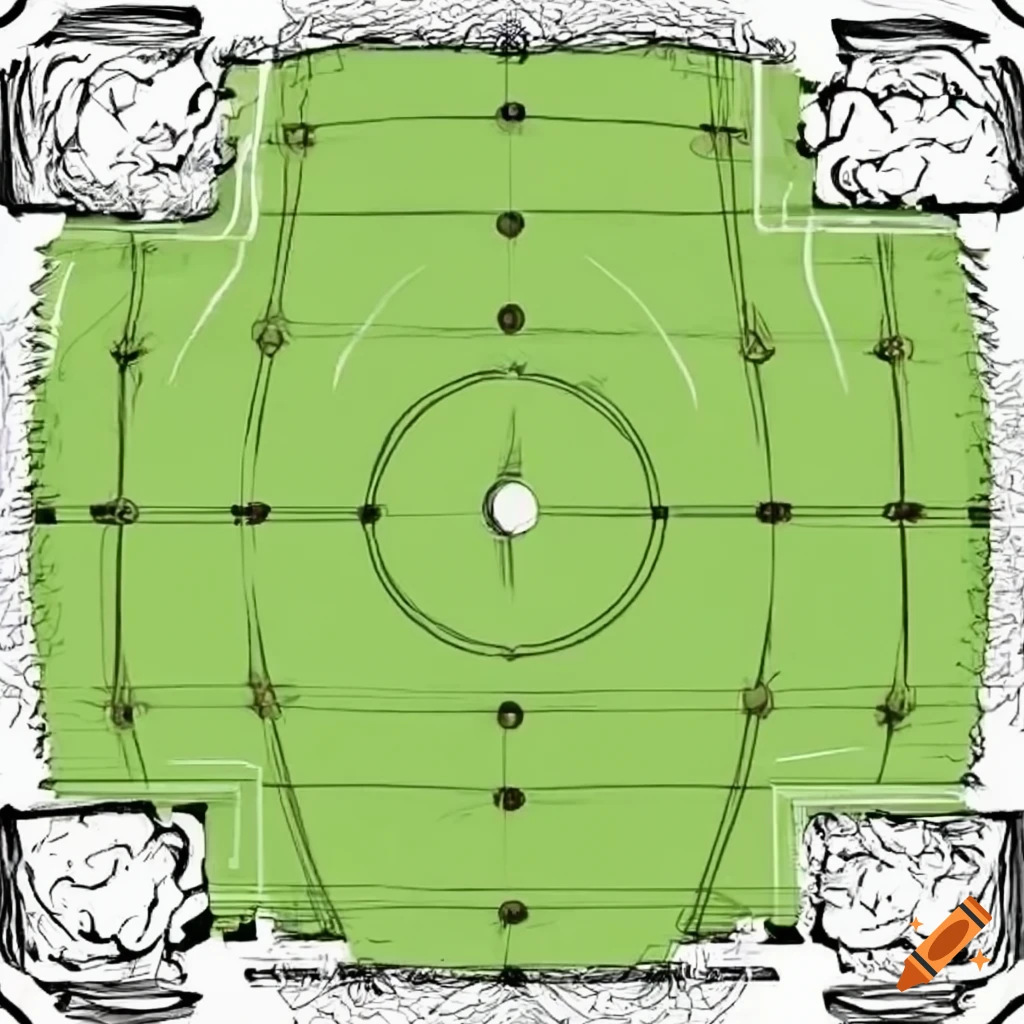 Top view of a field on Craiyon