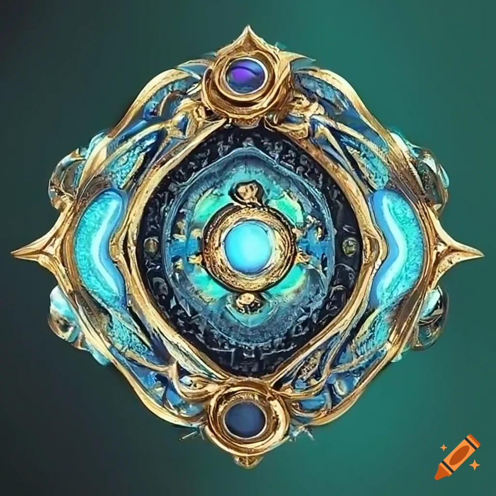 Front view of a noble magic belt on Craiyon