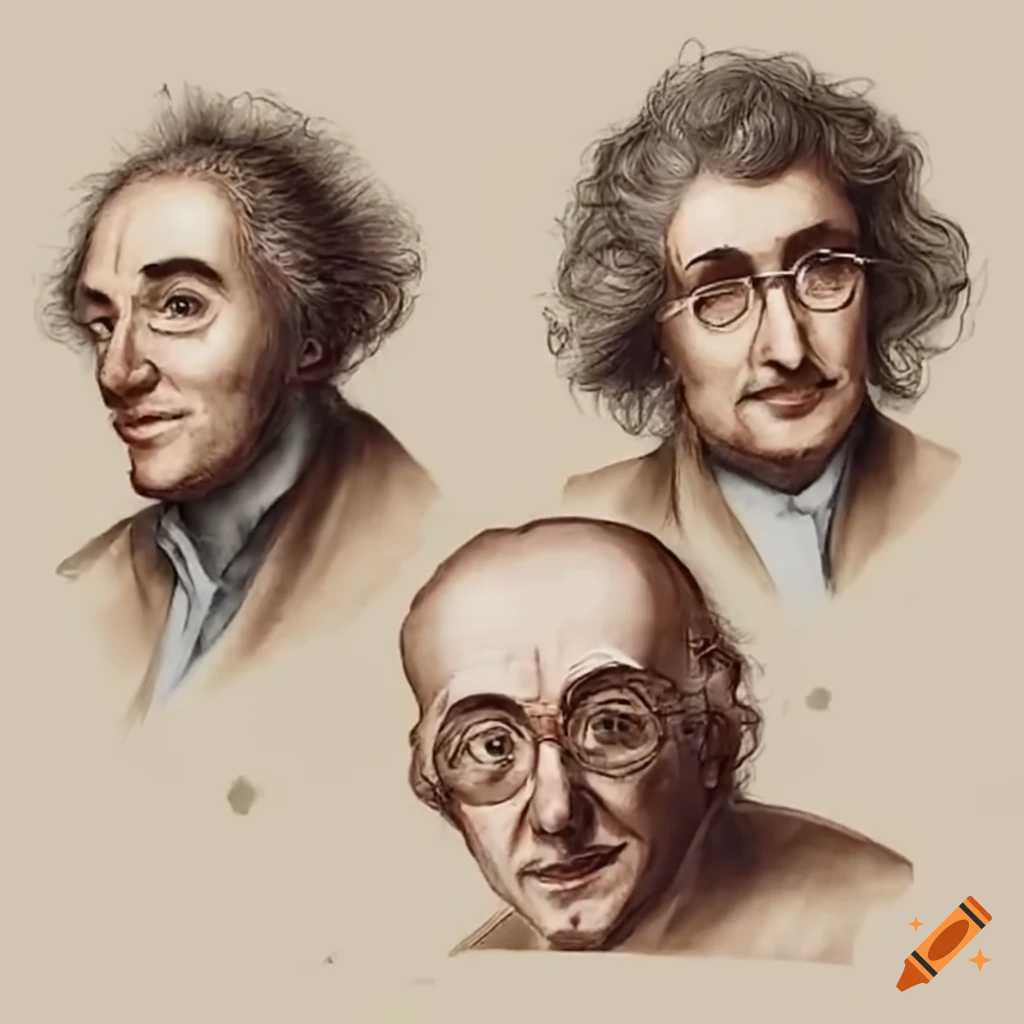 Three Italian mathematicians Tartaglia, Fiore, and Cardano arm in arm ...