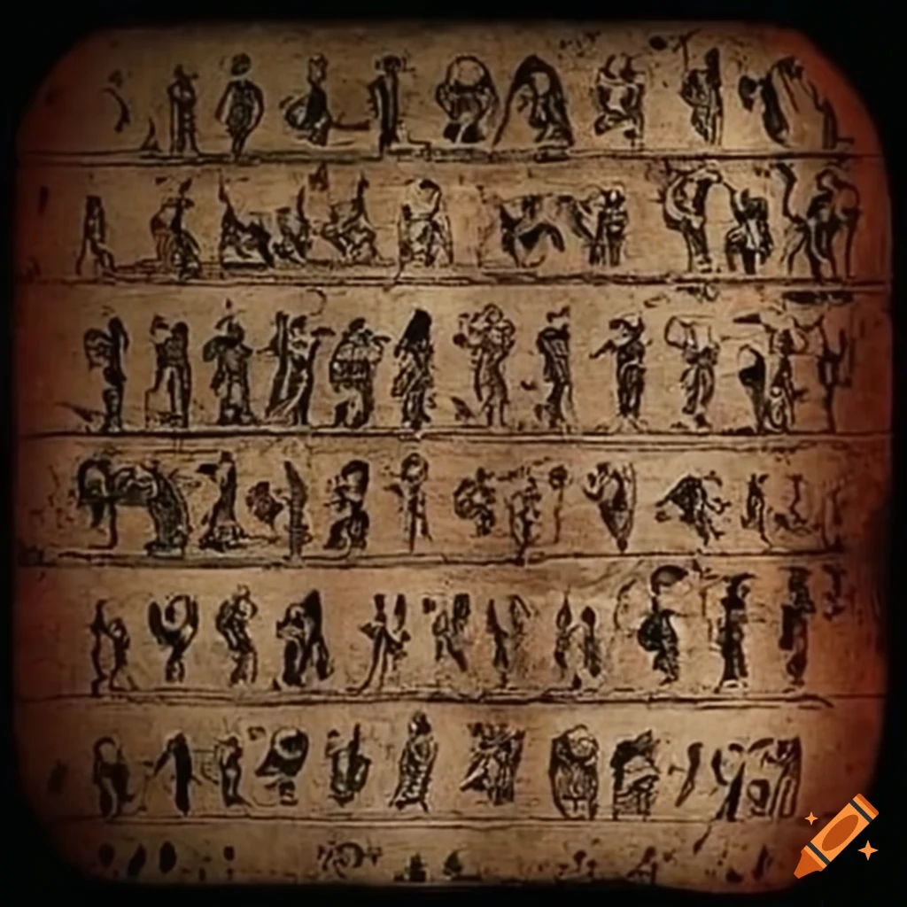 Illustration of ancient hidden knowledge and subliminal messages on Craiyon