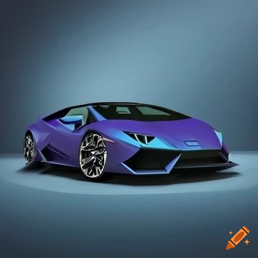 Futuristic and realistic image of a Lamborghini Huracan for 2060 on Craiyon