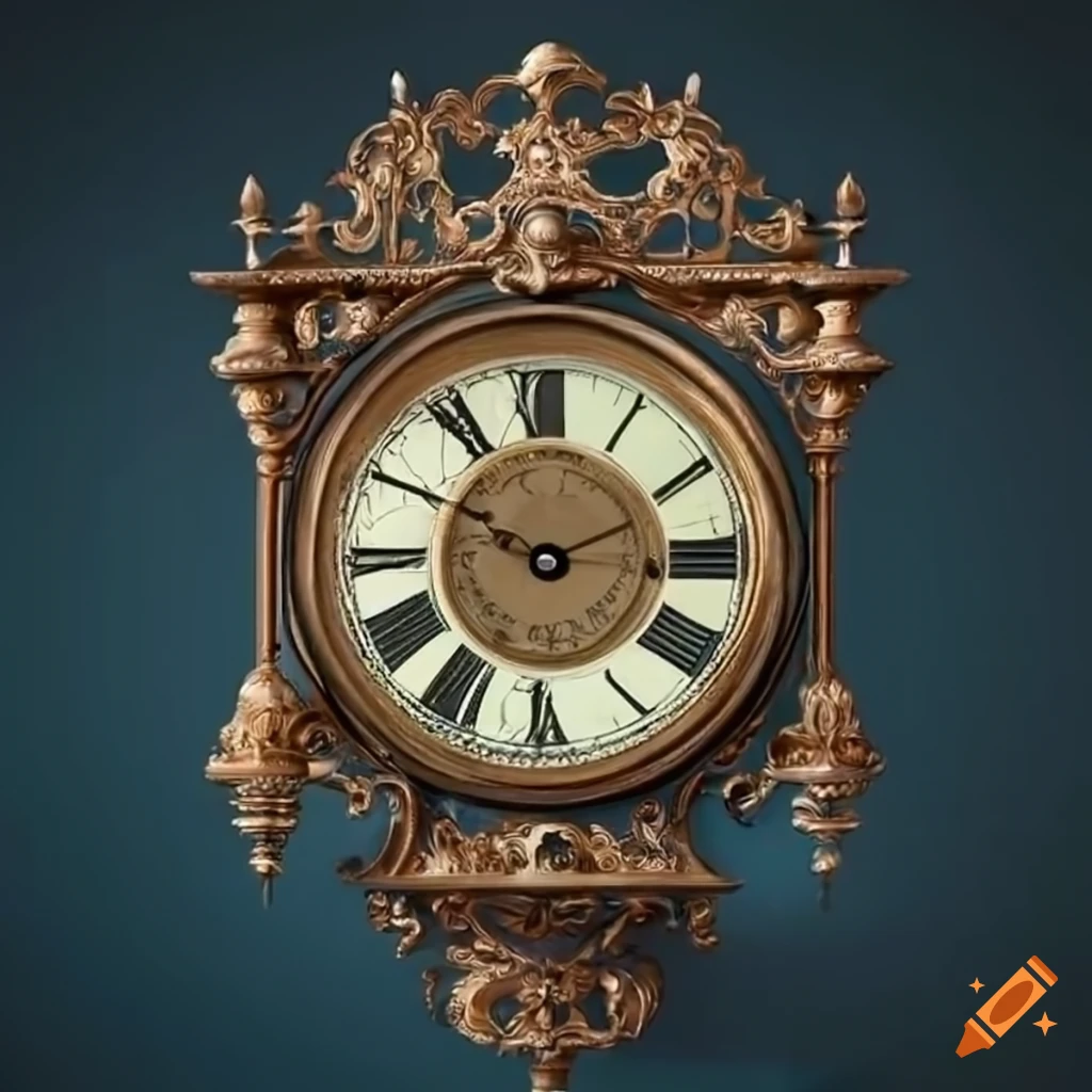 Victorian clock on Craiyon