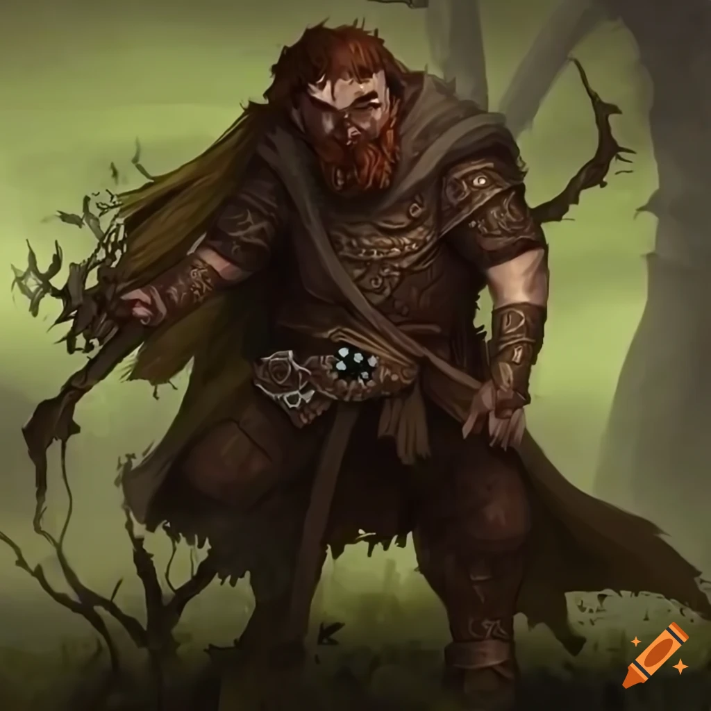 Dnd firbolg druid character on Craiyon
