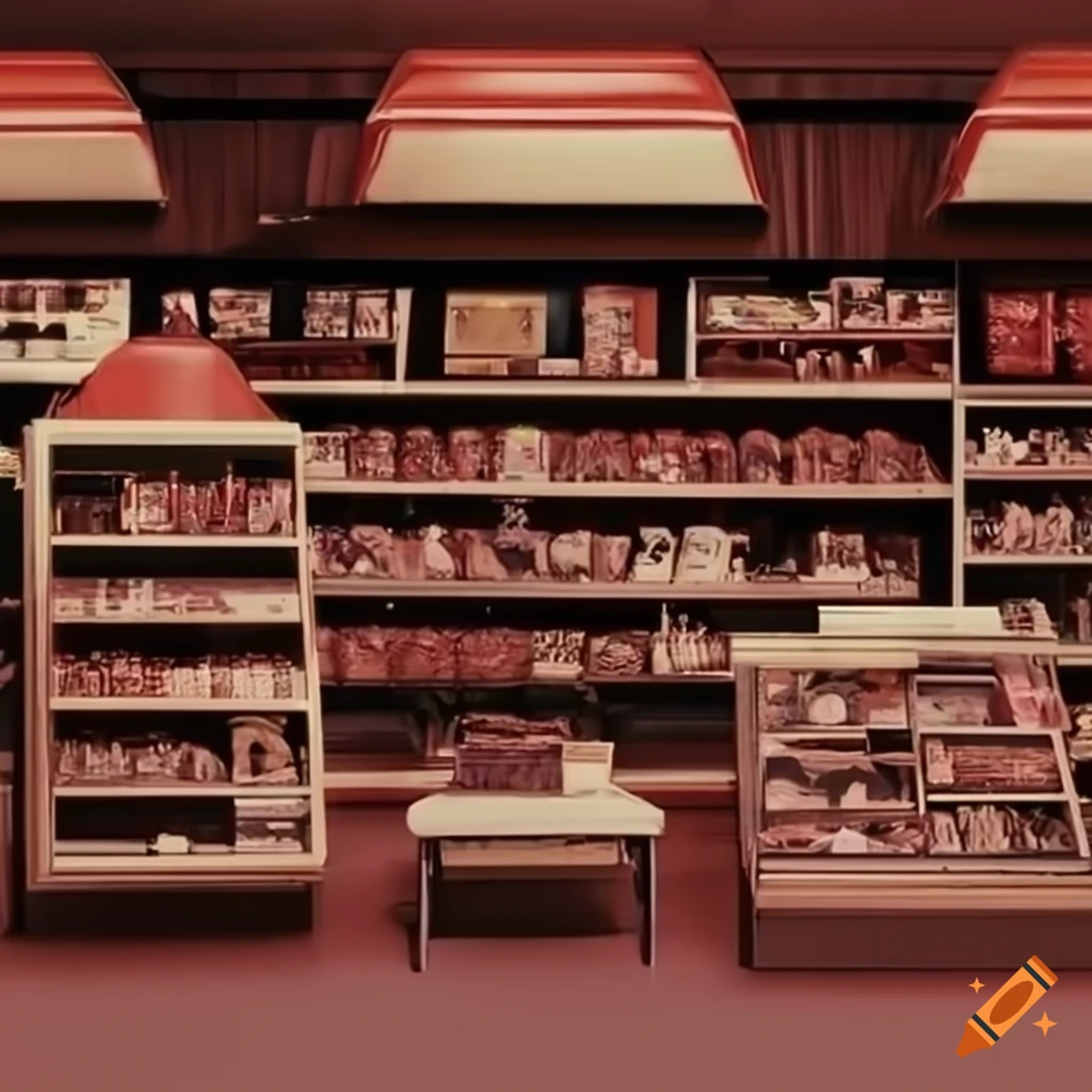 1980's store interior in photo realistic 4k resolution on Craiyon